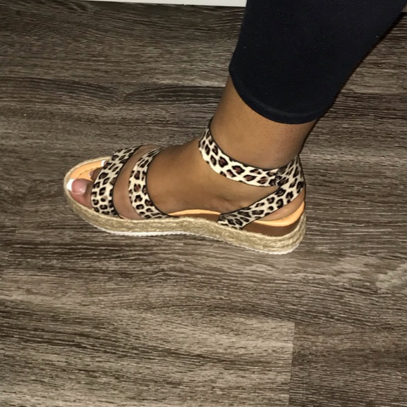 Shoes | Leopard Print Sandals | Poshmark